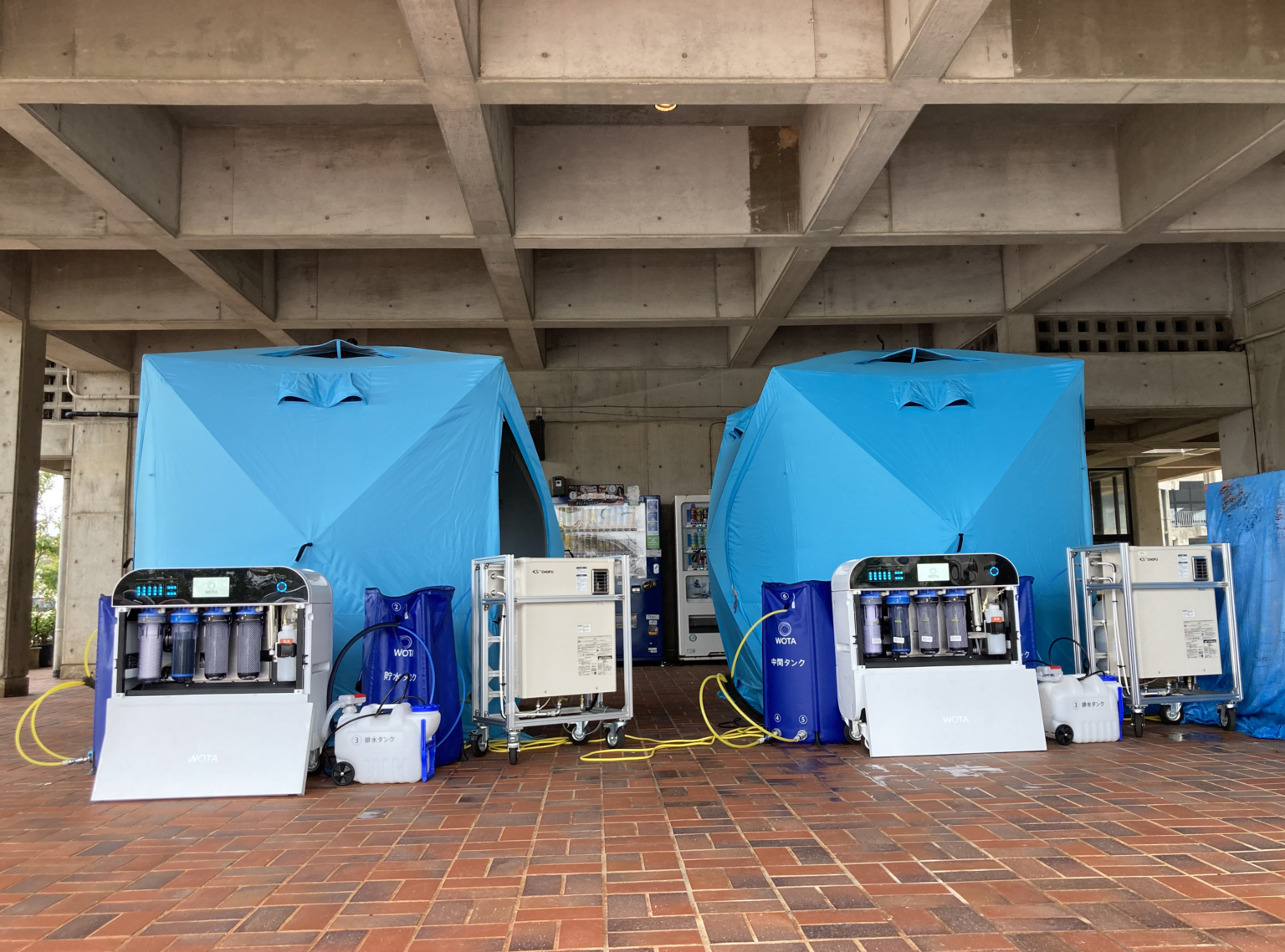 沖縄県名護市にて、WOTA BOXを使用した入浴支援活動開始 | WOTA株式会社 l Water Freedom for Everyone,Everywhere